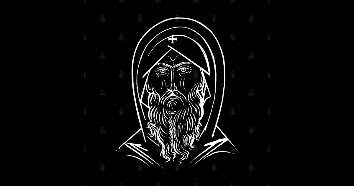 The Face of the Desert | St Antony the Great - Orthodox - Sticker ...