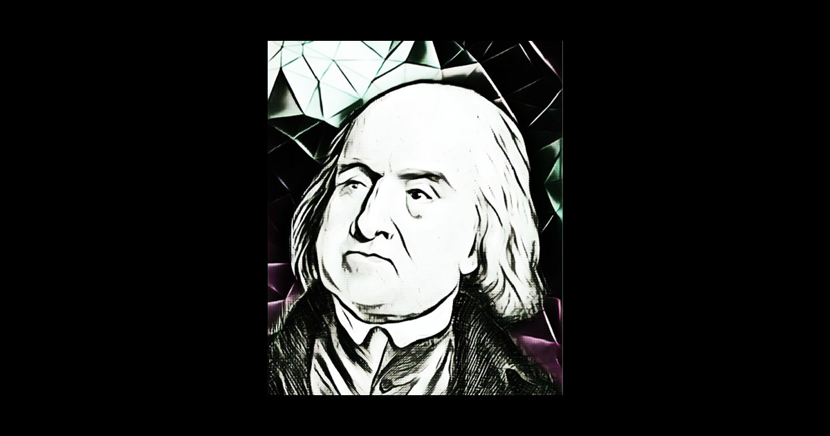 Jeremy Bentham Black and White Portrait | Jeremy Bentham Artwork 3 ...