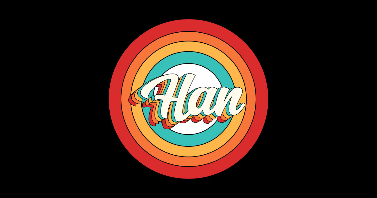 Han Name Shirt Vintage Han Circle - Han Gift - Posters and Art Prints ...