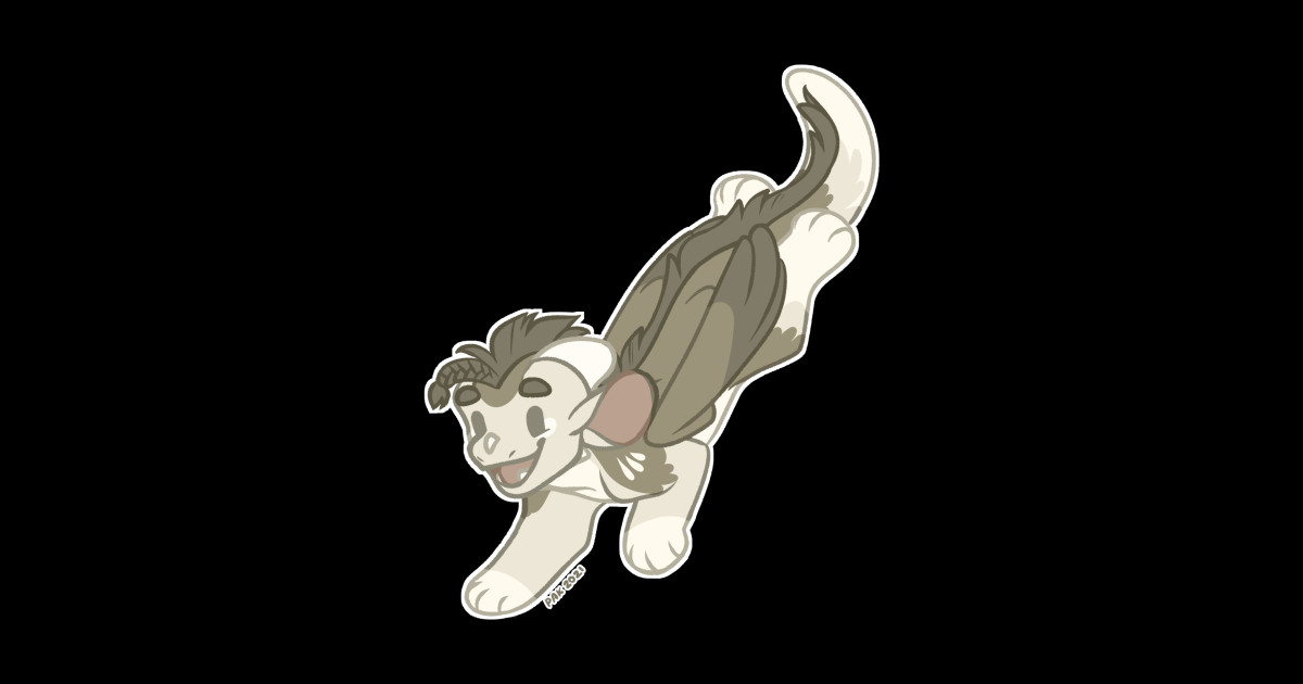 Ostrich - Wings Of Fire - Sticker | TeePublic