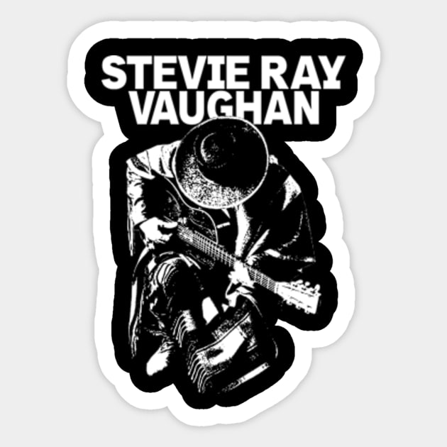 Guitarist Blues Man - Stevie Ray Vaughan - Sticker | TeePublic