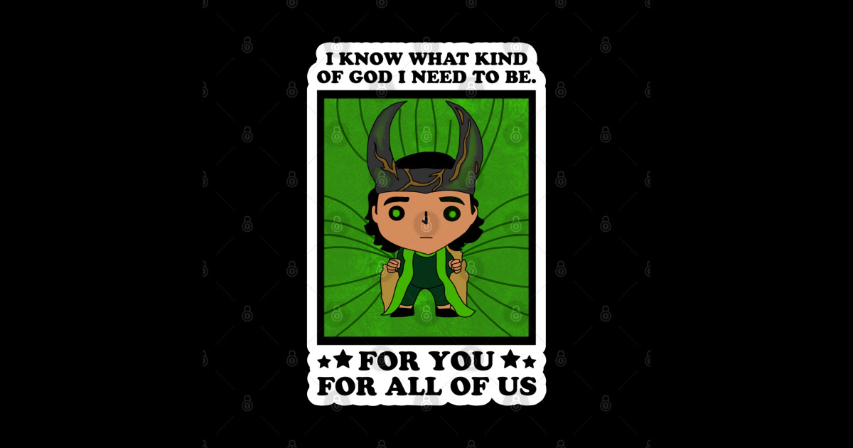 Cute God - Loki - Sticker | TeePublic