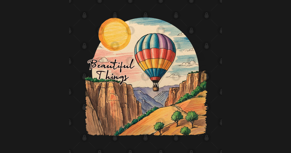 hot air balloon - Hot Air Balloons - T-Shirt | TeePublic