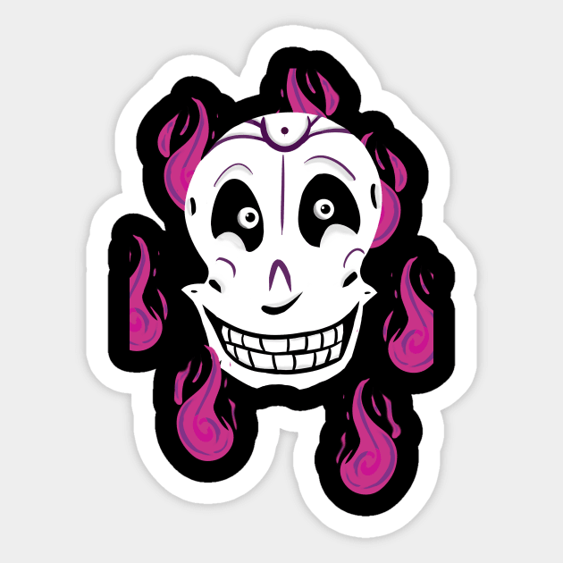 Laughing Skull - Skeleton - Sticker | TeePublic