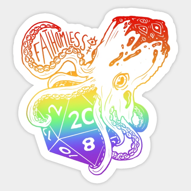 Fathomless D20: dnd 5e warlock dice rainbow text - Dnd - Sticker ...