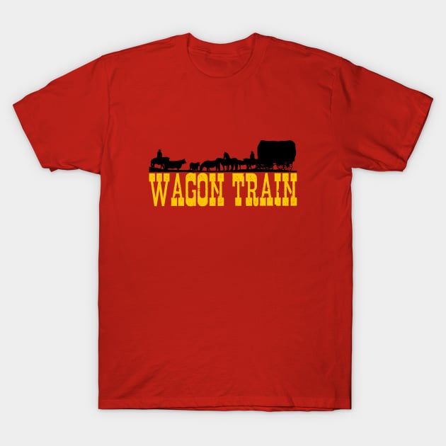 Wagon Train - Logo - 50s/60s Tv Western - Classic Tv Shows - T-Shirt ...