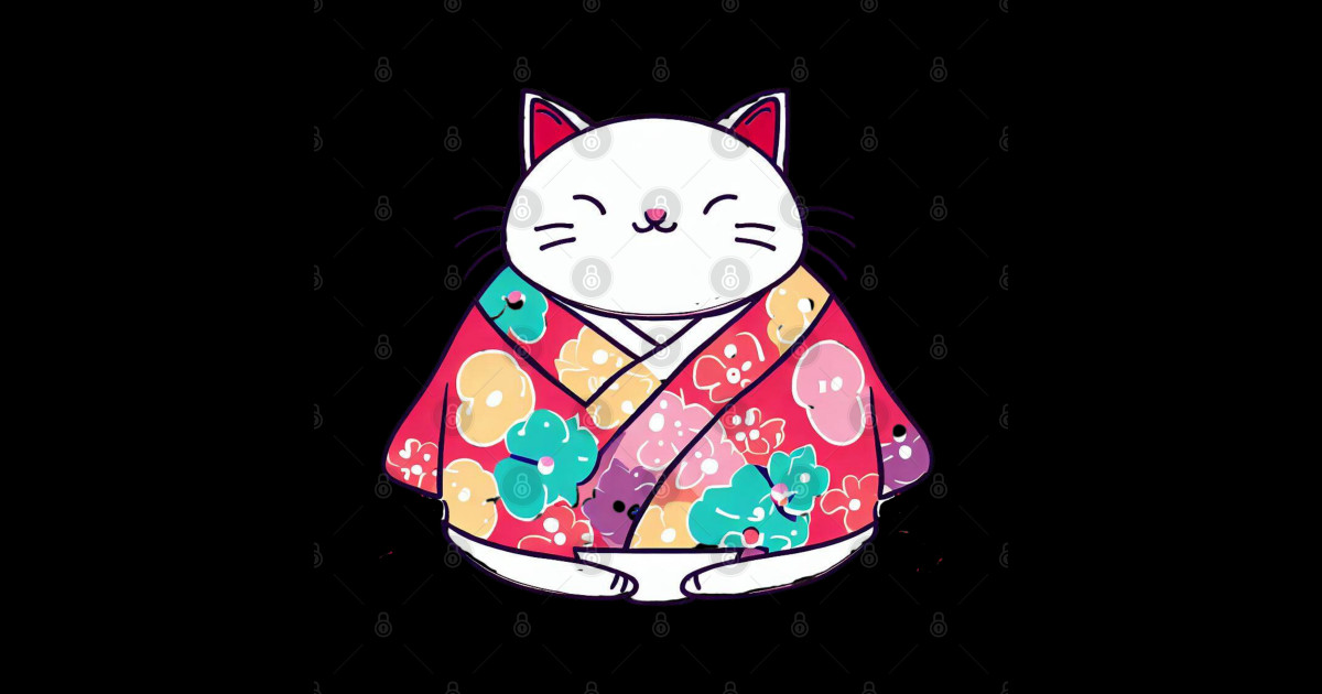 Japanese tabby cat - Cat - Posters and Art Prints | TeePublic