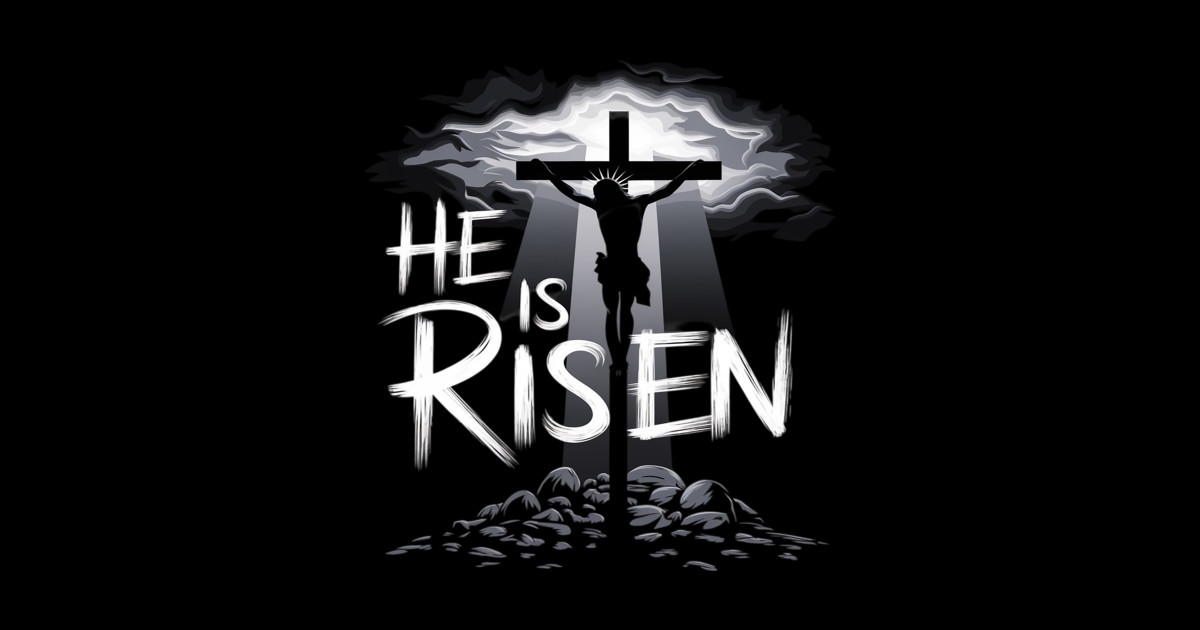 Easter He Is Risen Religious Palm Sunday cross - Easter He Is Risen ...