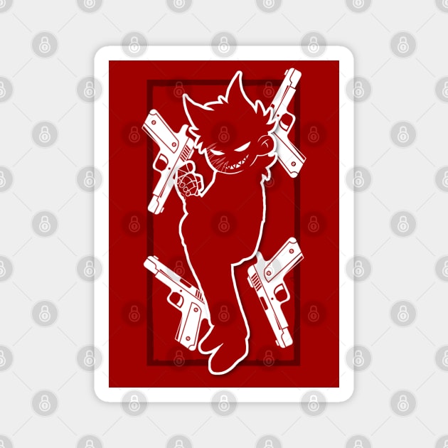 Tord white guns - Eddsworld - Magnet | TeePublic