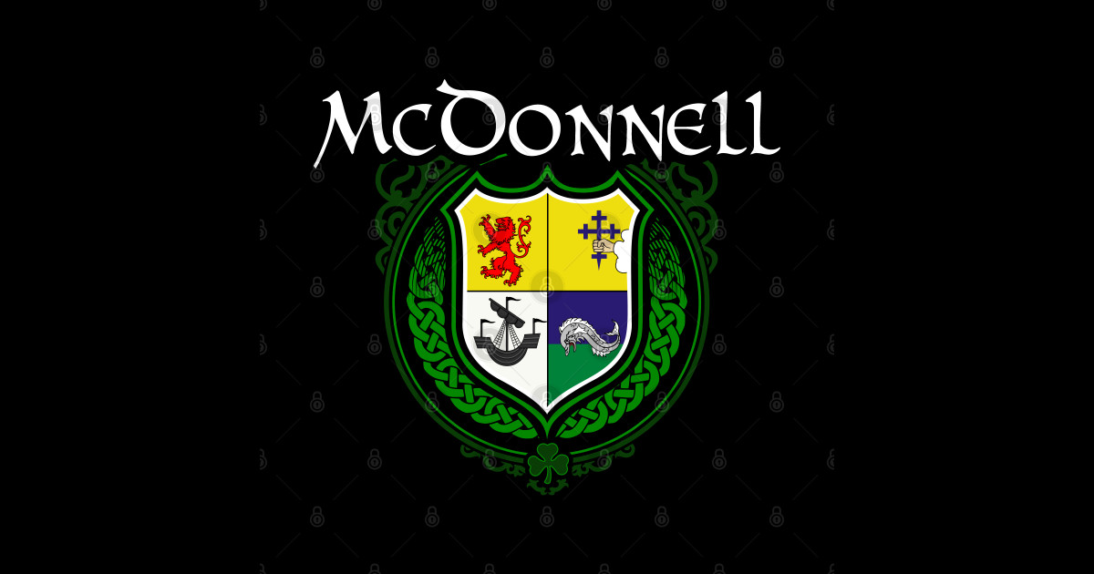 McDonnell Family Irish Coat of Arms Clan Crest - Mcdonnell Family ...