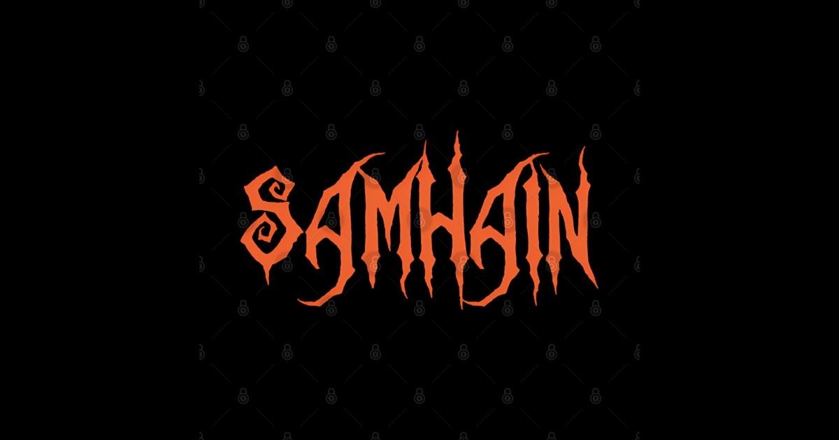 Samhain Classic Logo Horror Punk Deathrock Bright Orange Mark - Samhain ...