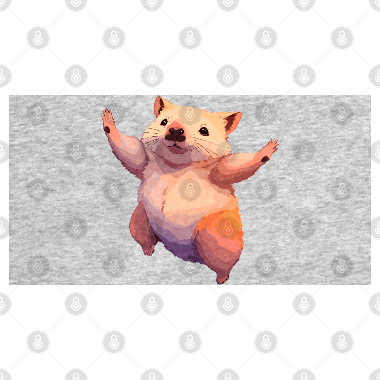 DANCING WOMBAT - blue background - Wombat - T-Shirt | TeePublic