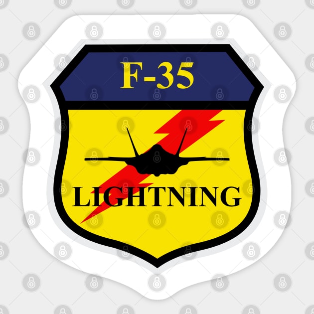 F-35 Lightning - F35 Lightning 2 Patch - Sticker | TeePublic