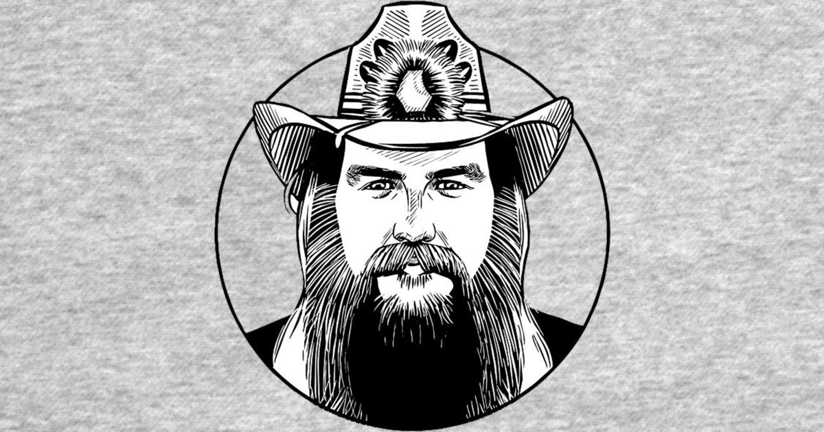 Chris Stapleton Face Logo - Chris Stapleton - T-Shirt | TeePublic