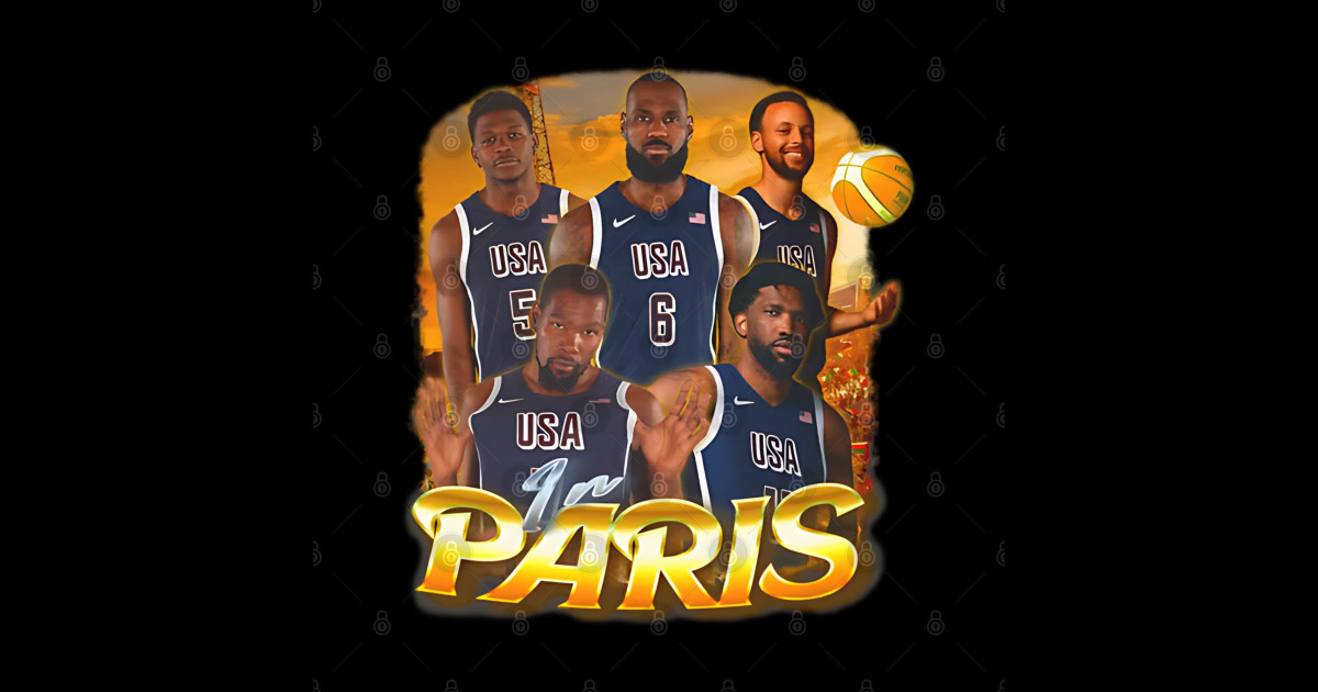 Paris 2024 Gold Men’s Basketball Olympic Champions - Team Usa Olympic ...