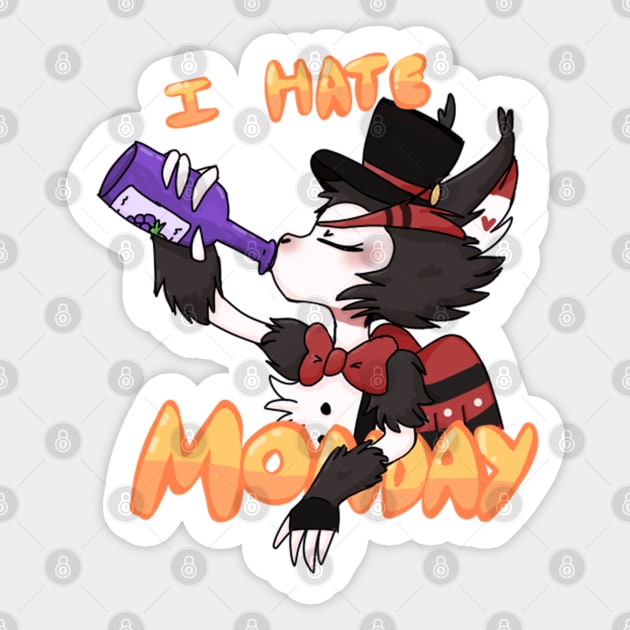 Husk - Fanart Hazbin Hotel - Husk Hazbin Hotel - Sticker | TeePublic