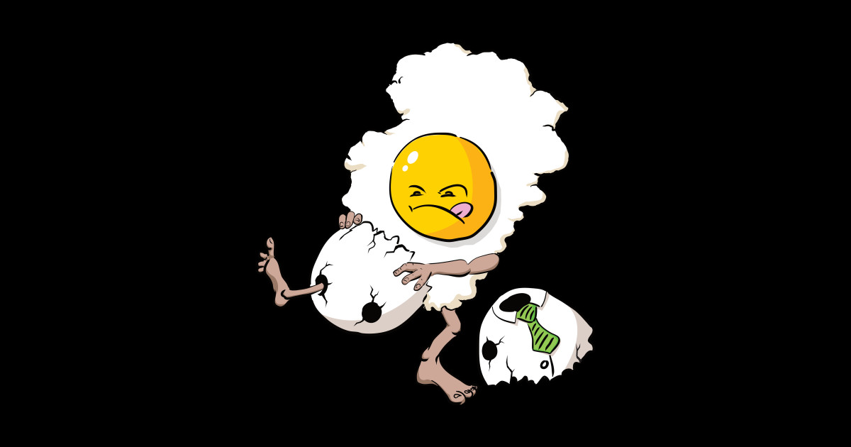 Indecent-Eggsposure - Cartoon - Sticker | TeePublic