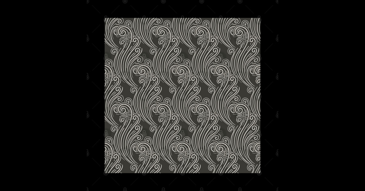 Seamless Wavy Swirls Pattern - Seamless Fabric Background Wavy Pattern ...