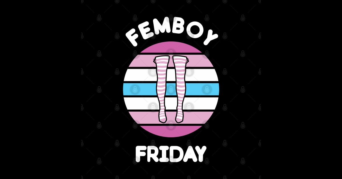 Kawaii Femboy Friday Retro Sunset Striped Femboy Flag - Femboy ...