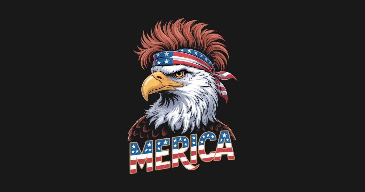 Merica - Patriotic USA Eagle Of Freedom - 4th of July - Merica Patriotic Usa Eagle Of Freedom ...