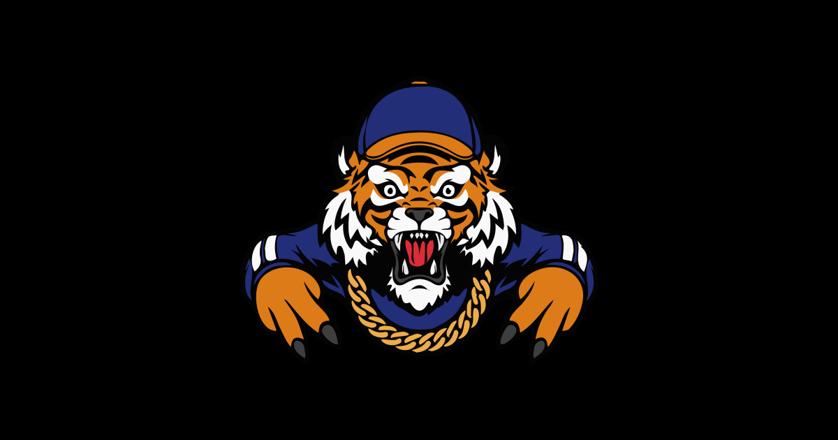 Retro Hip Hop Tiger - Hip Hop Tiger - Sticker | TeePublic