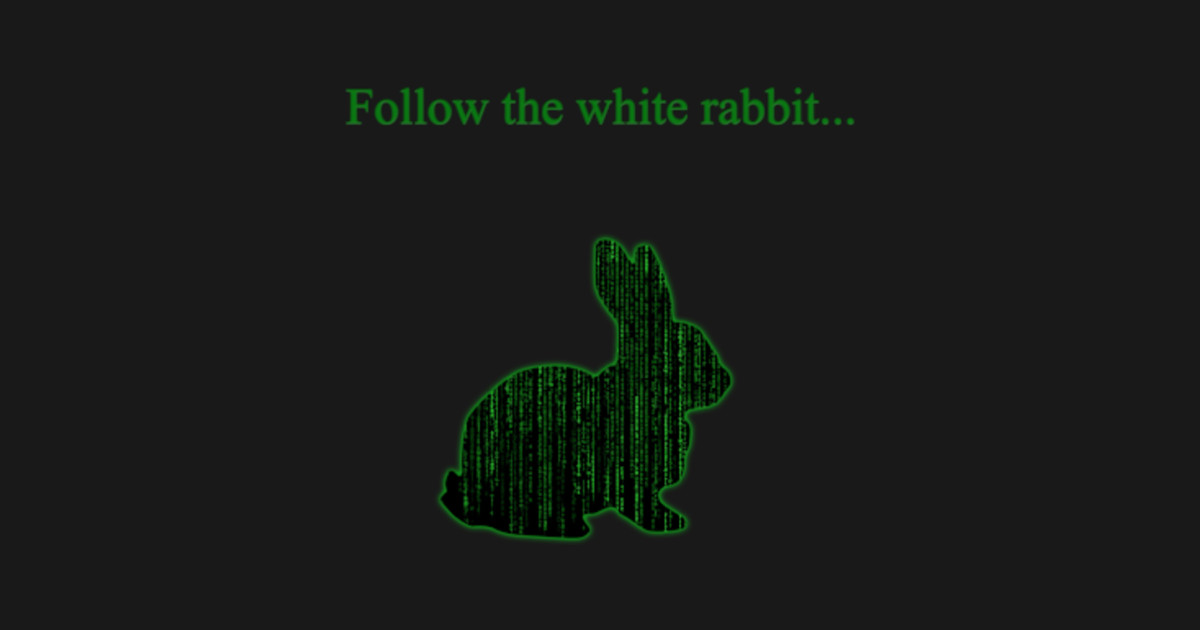 Follow the white rabbit - Matrix - T-Shirt | TeePublic
