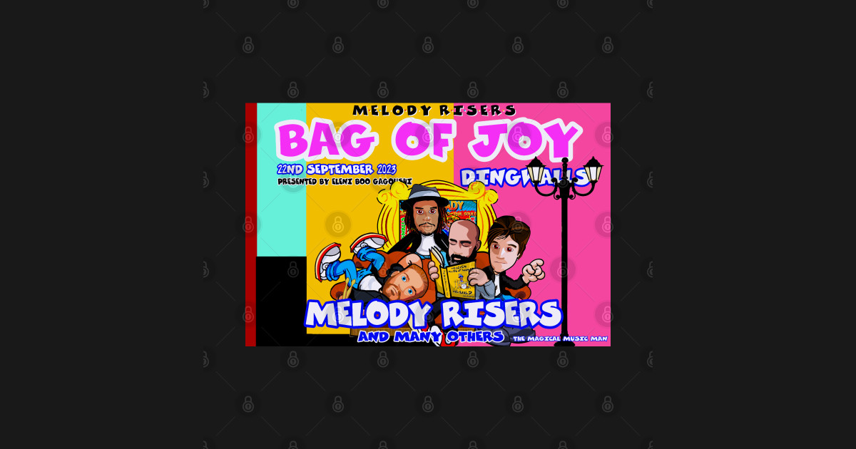 Bag of Joy Melody risers - Live Concert - T-Shirt | TeePublic