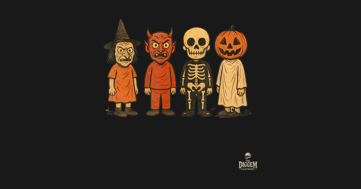 Halloween In s - Vintage Halloween Kids - T-Shirt | TeePublic