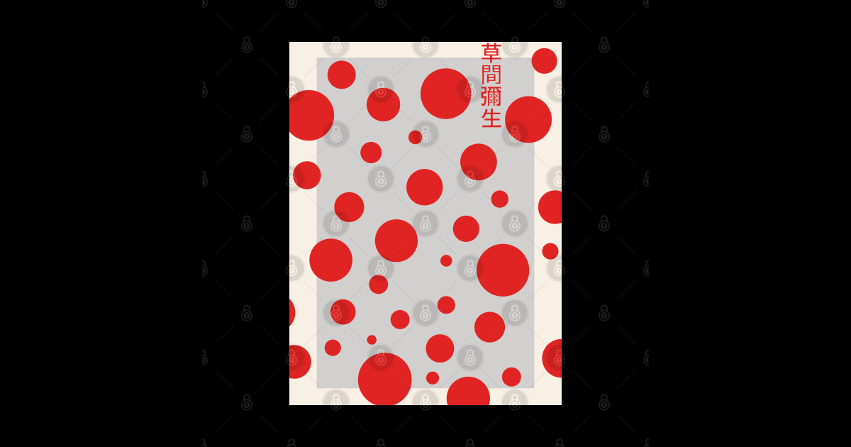 Yayoi Kusama Red Dots - Yayoi Kusama - Sticker | TeePublic