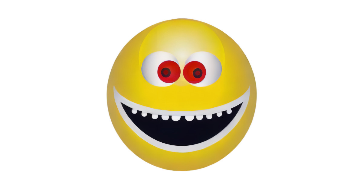 Monster Smiley Face - Smiley Face - T-Shirt | TeePublic