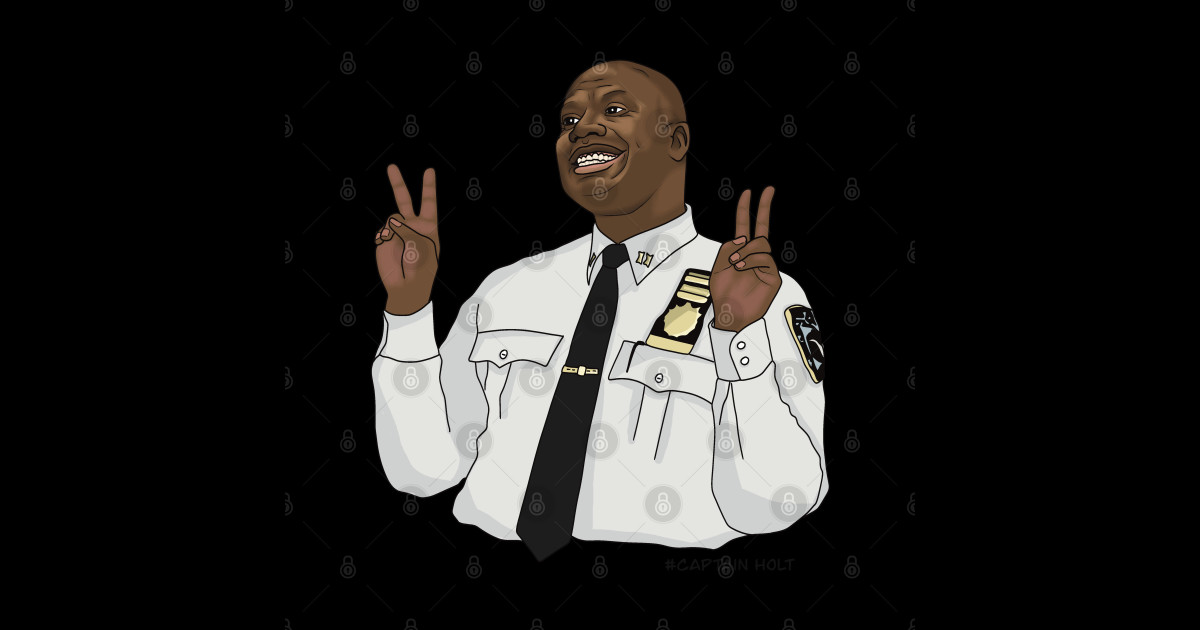 Captain holt - peace sign - Captain Holt - Posters and Art Prints ...