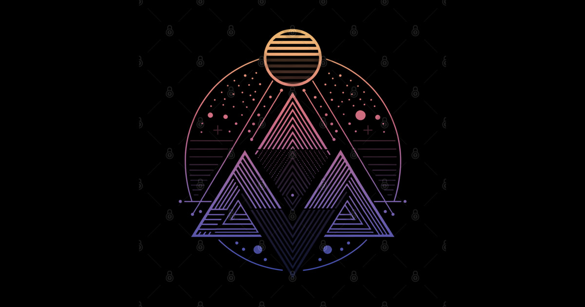 Astral Resonance Codex - Pyramid - Sticker | TeePublic