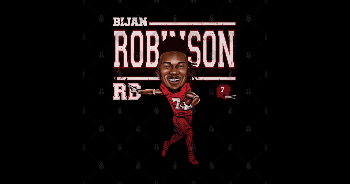 Bijan Robinson Atlanta Cartoon - Bijan Robinson - Sticker | TeePublic