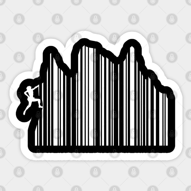 Barcode Climbing - Supermarket - Climber - Hiker - Climbing - Sticker ...