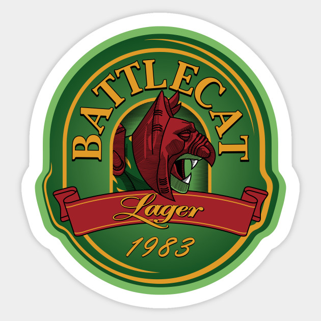 Battlecat Lager - Heman - Sticker | TeePublic