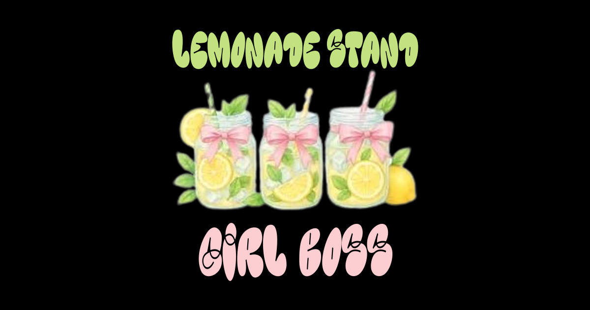 Bow Coquette Lemonade Stand Girl Boss Ceo Lemon Juice Summer - Bow ...