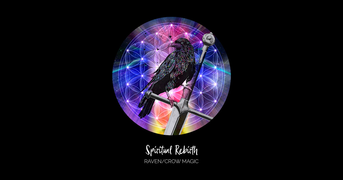 Cosmic Rebirth - Raven/Crow Magic - Raven - Sticker | TeePublic