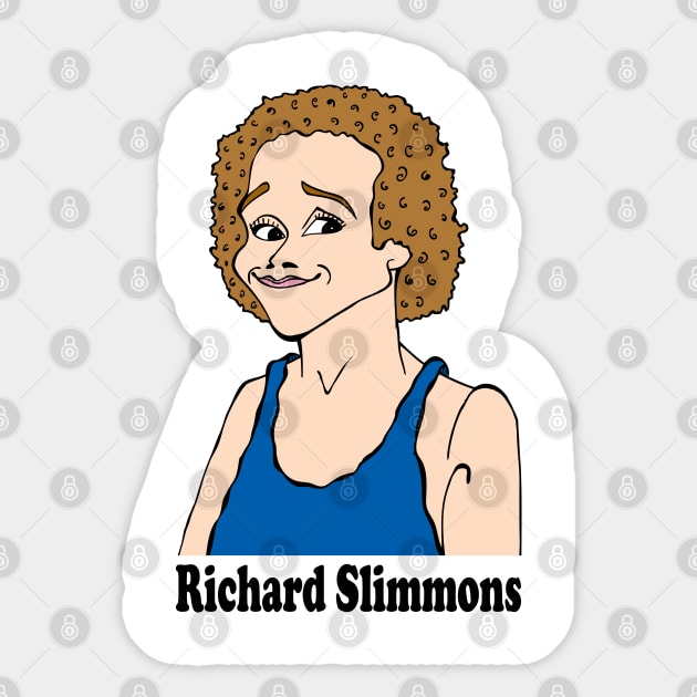 RICHARD SIMMONS FAN ART - Richard Simmons - Sticker | TeePublic
