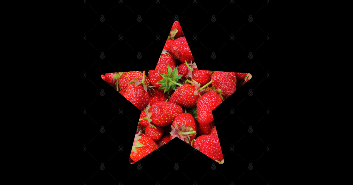 Strawberry Fruit Star Sweet - Strawberry Lover - Sticker | TeePublic