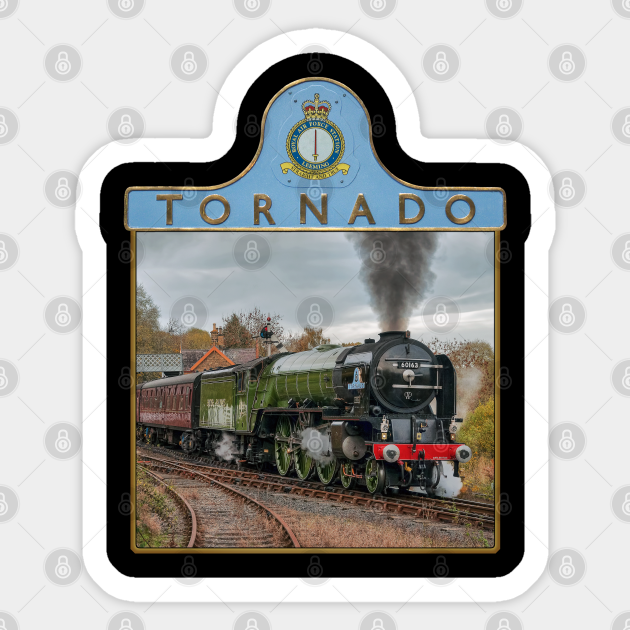 Steam Engine Tornado and Nameplate - Tornado Steam Engine - Sticker ...