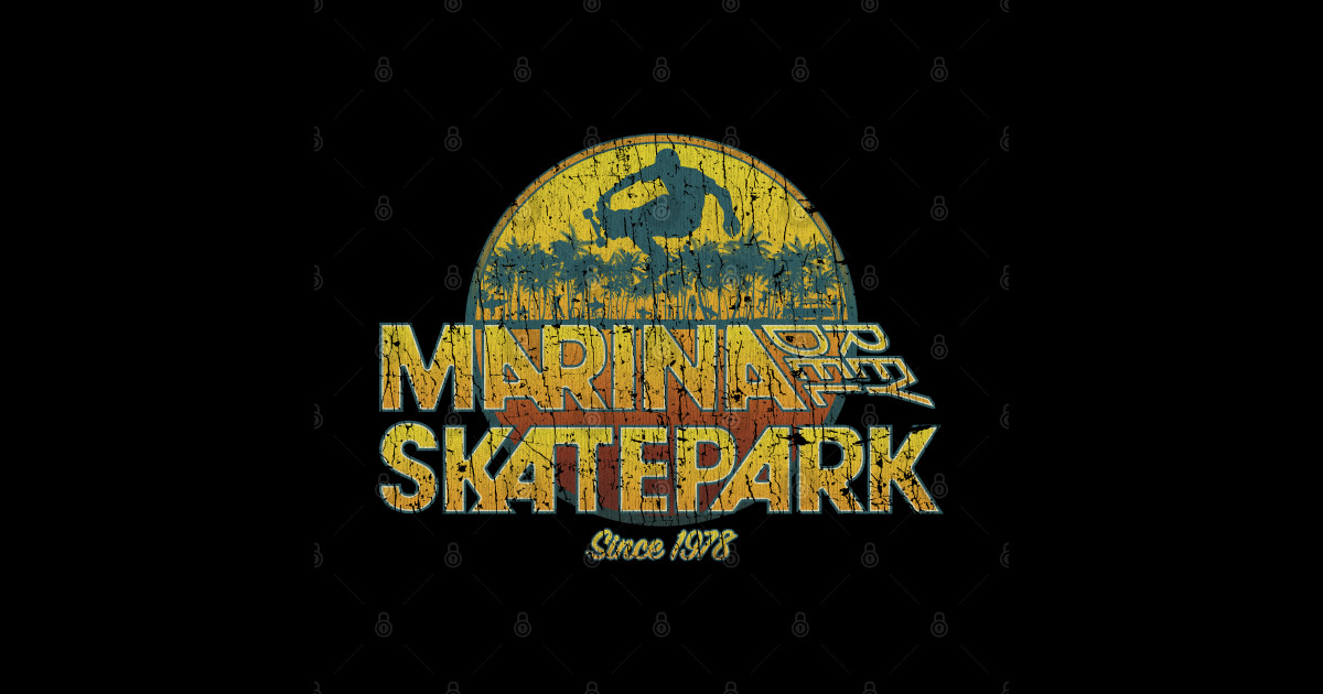 Marina Del Rey Skatepark Sunset 1978 - Skateboarding - Sticker | TeePublic