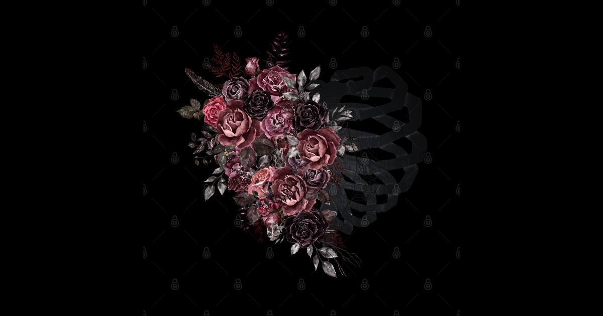 Ribs & Roses | Pop Surrealism Art - Ribs - Posters and Art Prints ...