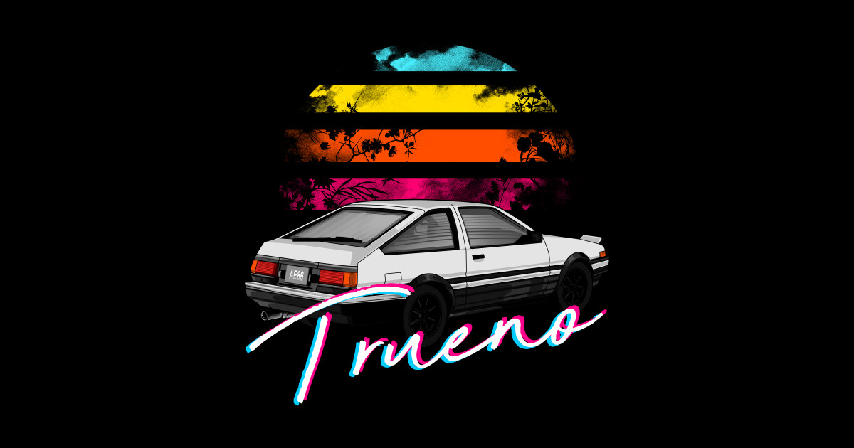 AE86 TRUENO - Trueno - Sticker | TeePublic