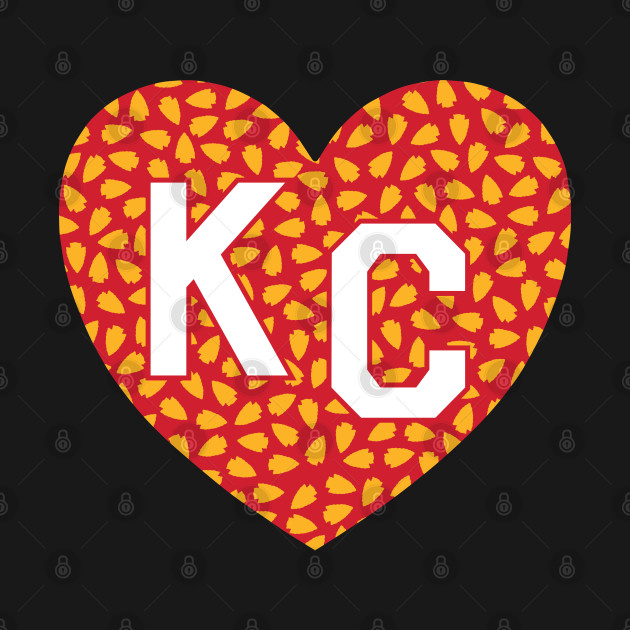 Arrowhead KC Heart - Kansas City - T-Shirt | TeePublic
