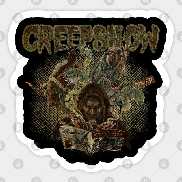 RETRO CREEPSHOW OVER SKY - Creepshow - Sticker | TeePublic