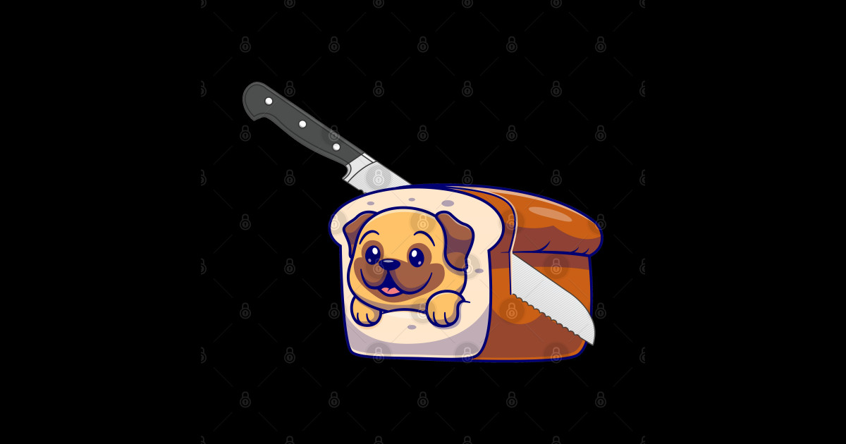 He's a Pure Bread Pug - Pug - Sticker | TeePublic