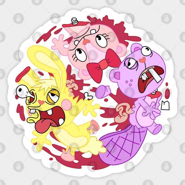 Happy Tree Friends - Happy Tree Friends - Sticker | TeePublic