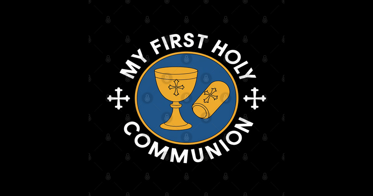 My First Holy Communion Eucharist Catholic Sacrament Kids - My First ...
