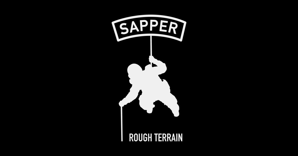 SAPPER Rough Terrain T-shirt - Rough Terrain - Sticker | TeePublic