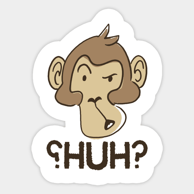 confused monkey cartoon